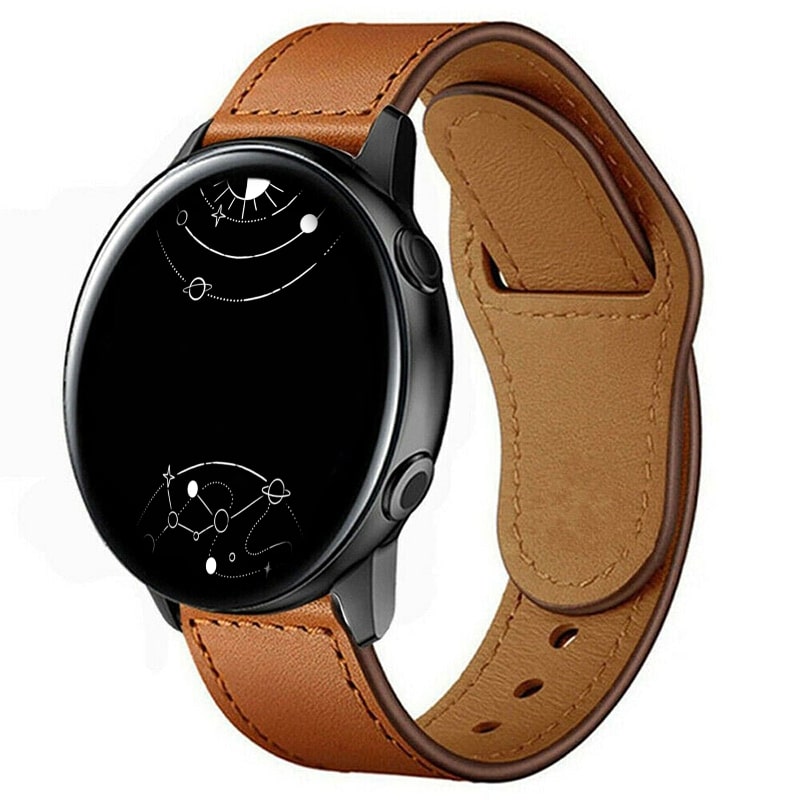 Ferlo Leather Galaxy Strap For Samsung Galaxy Active 1-2, 3-4, 4 ...