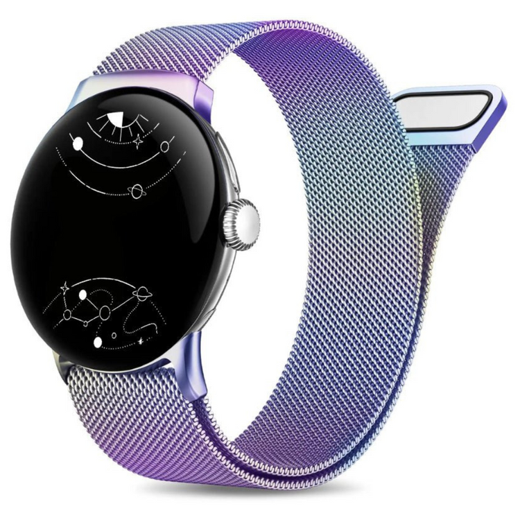 Pixel Watch Strap | Infigo Magnetic Milanese Steel Strap | For Google ...