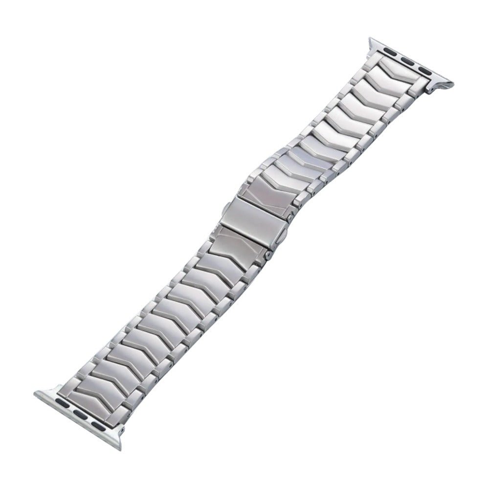 Tenax Titanium Steel Link Strap For iWatch Series 1-10, SE, SE2, Ultra ...